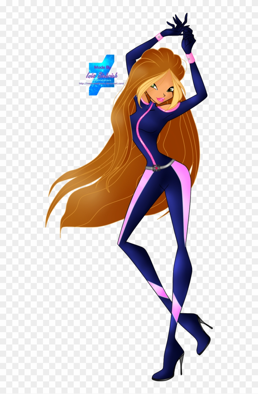 [fanart] Flora World Of Winx Spy Outfit By Ineswinxeditions - Winx Club ...